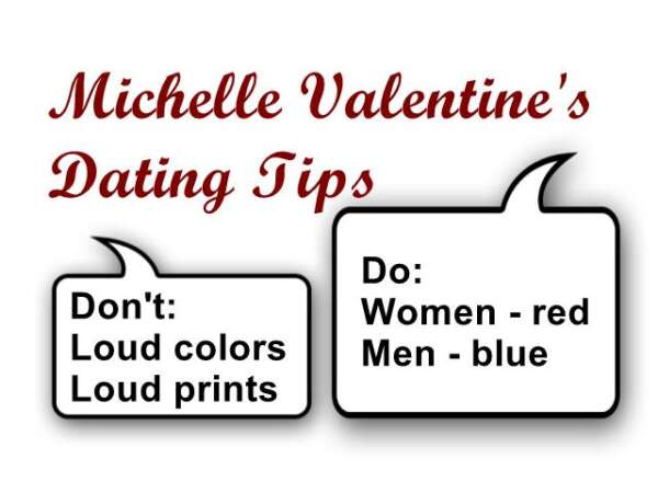 1 Minute First Date Tip: Colors to Wear - Michelle Valentine - Love Eat ...