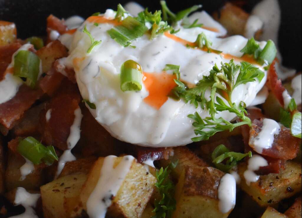 Ethiopian Spiced Potatoes and Poached Eggs Recipe - Michelle Valentine ...