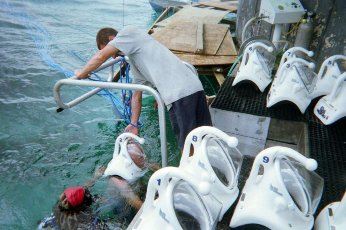 18 Wonderful Step-by-Step Photos of Walking on the Ocean Floor